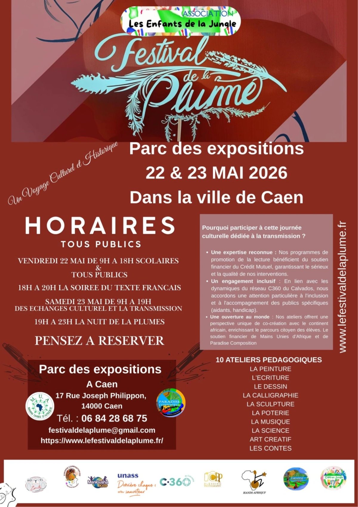 Festival de la Plume 2026 programme et billetterie